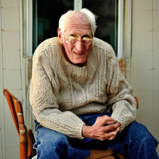 Stable Diffusion prompt: A photograph of old Jerma985 in ...
