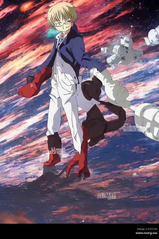 Stable Diffusion prompt: Anime Elon Musk walking toward c...