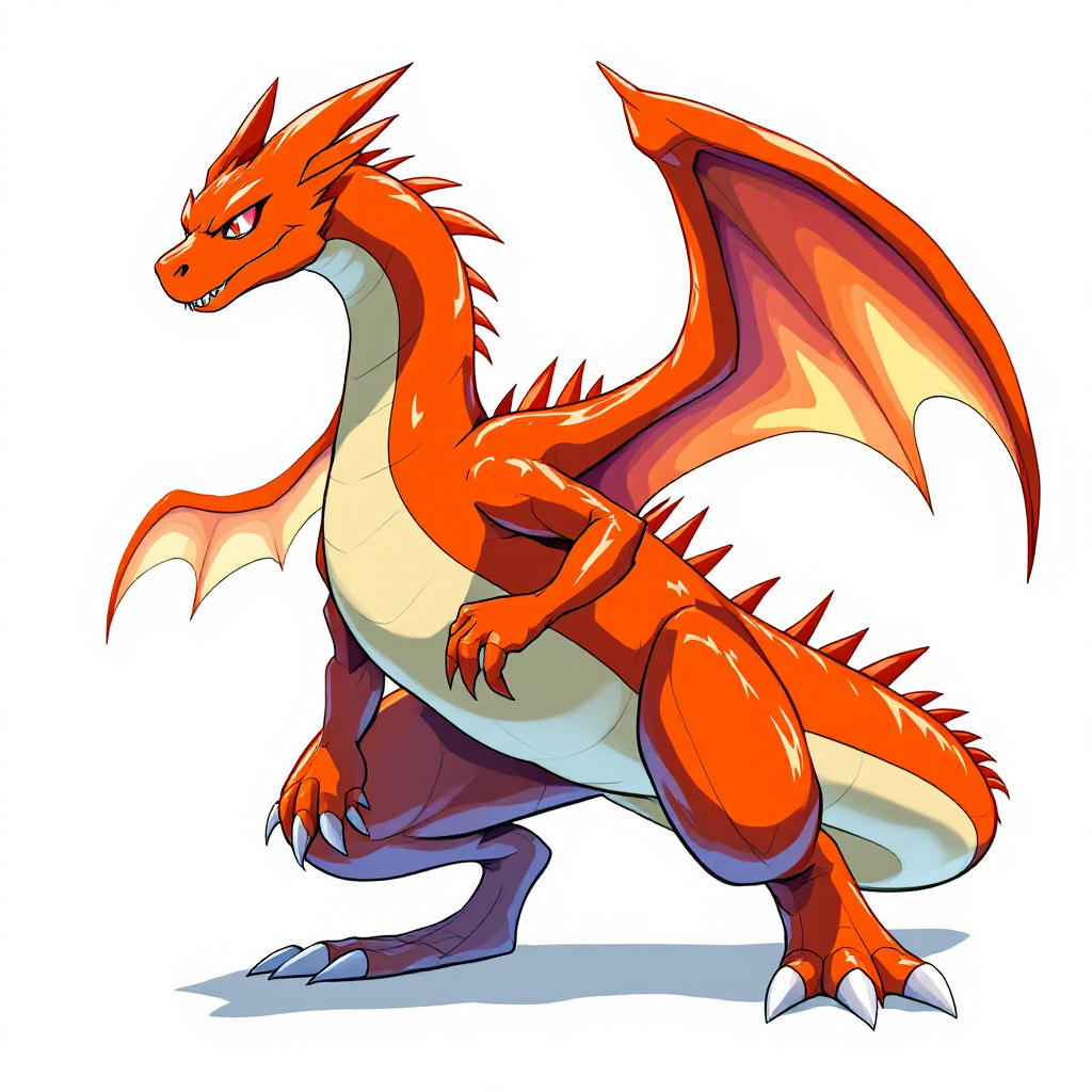 FLUX prompt: Charizard, the Fire/Flying-type Pokémon, is ...
