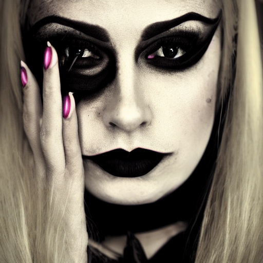 Stable Diffusion prompt: Gothic film still of person, fam...