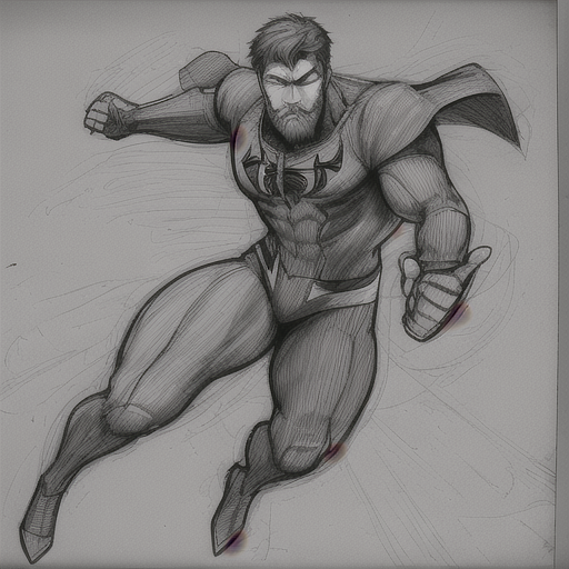 Anything prompt: Superhero with a combination of Spiderma...