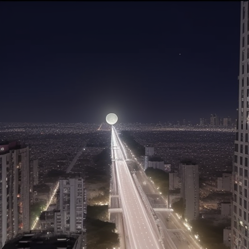 DreamShaper prompt: Video De Luna Bella Metro Ciudad De M...