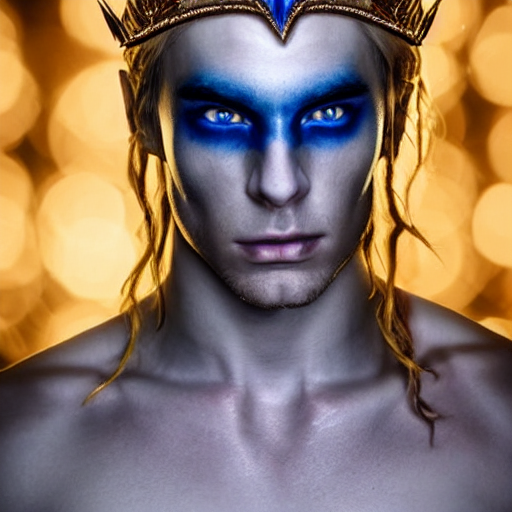 Stable Diffusion prompt: dark elf wearing a white tiara,