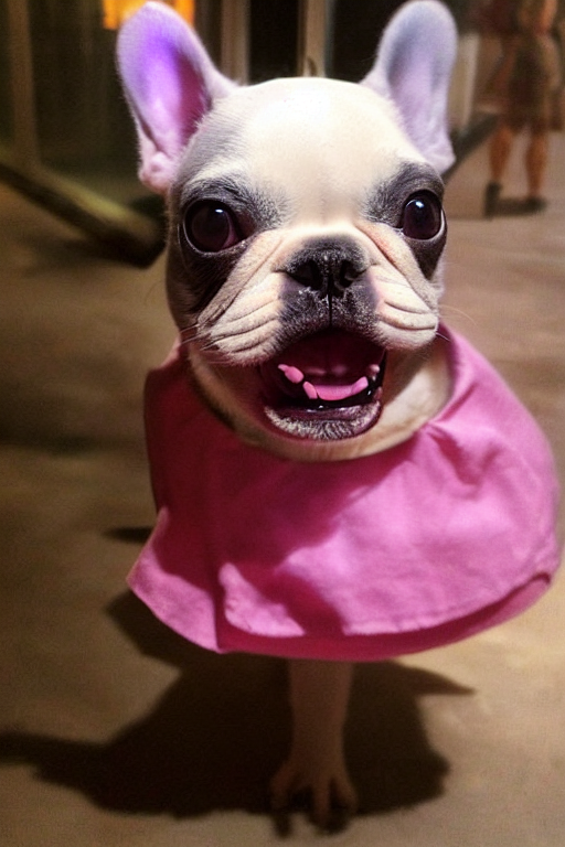 Stable Diffusion prompt: bjddoll, pied eye French bulldog...