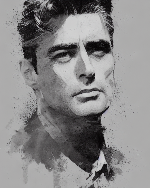 Stable Diffusion prompt: portrait of a mix of Cary Grant ...