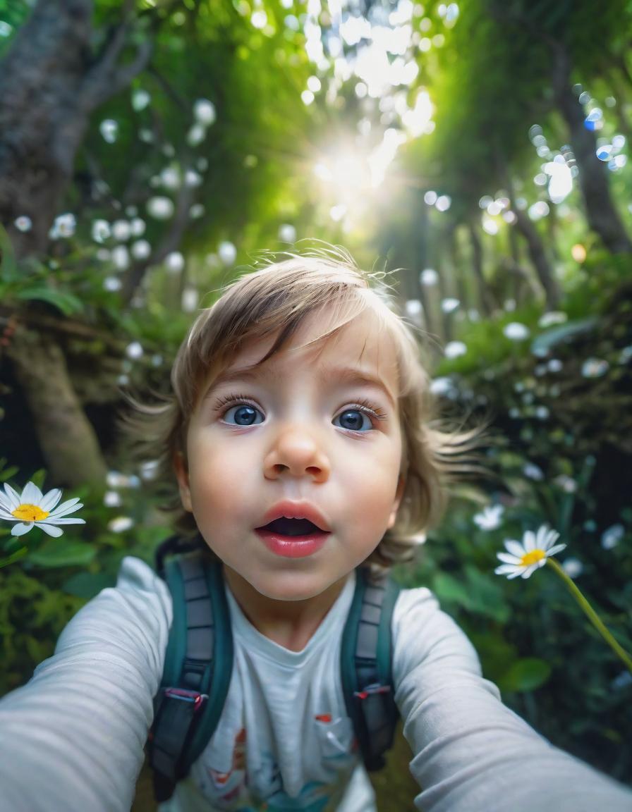Stable Diffusion prompt: selfie of an inquisitive child c...