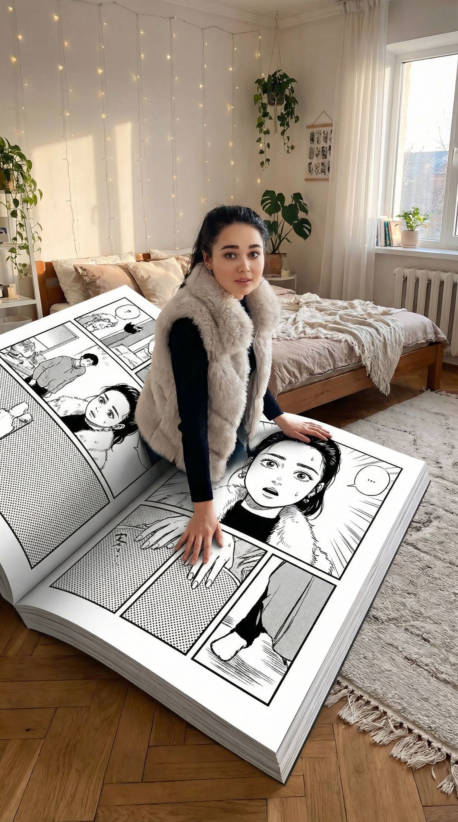 Nano Banana prompt: Ultra-realistic 8K scene of the perso...