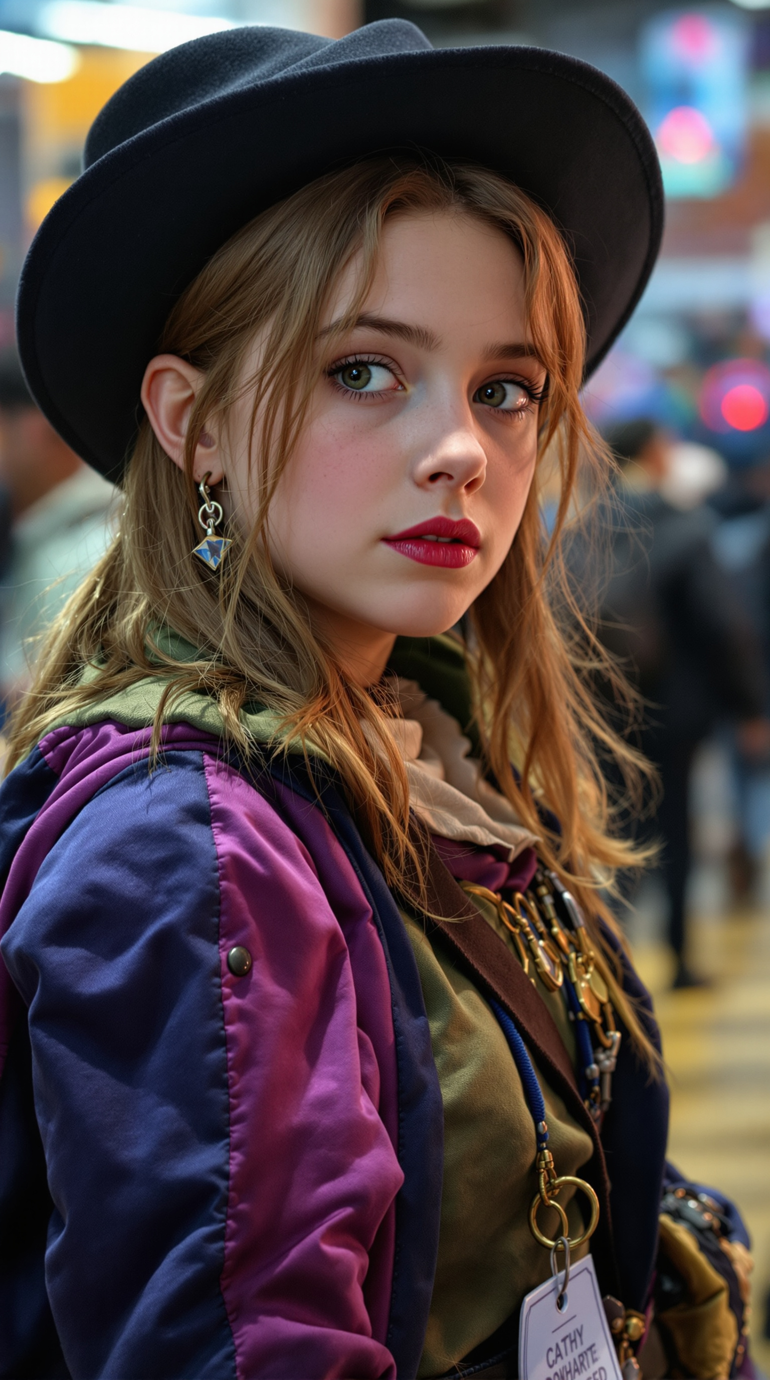 FLUX prompt: A hyper-realistic depiction of thirteen year...