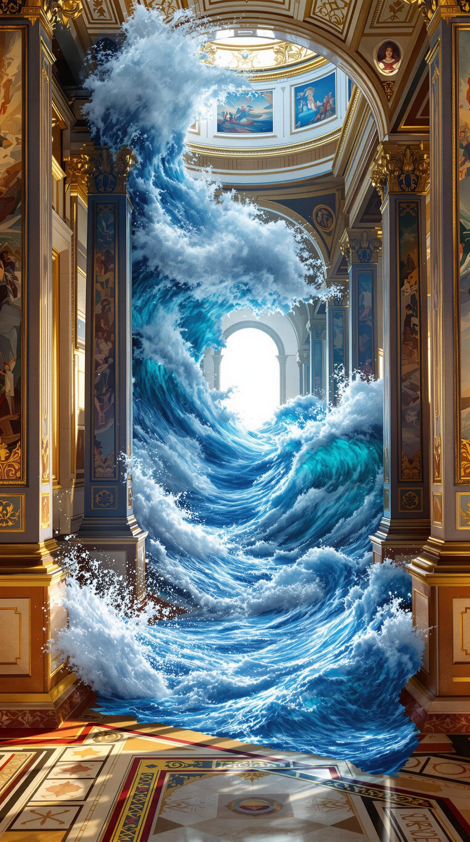 FLUX prompt: Create a hyper-realistic scene of a grand, c...