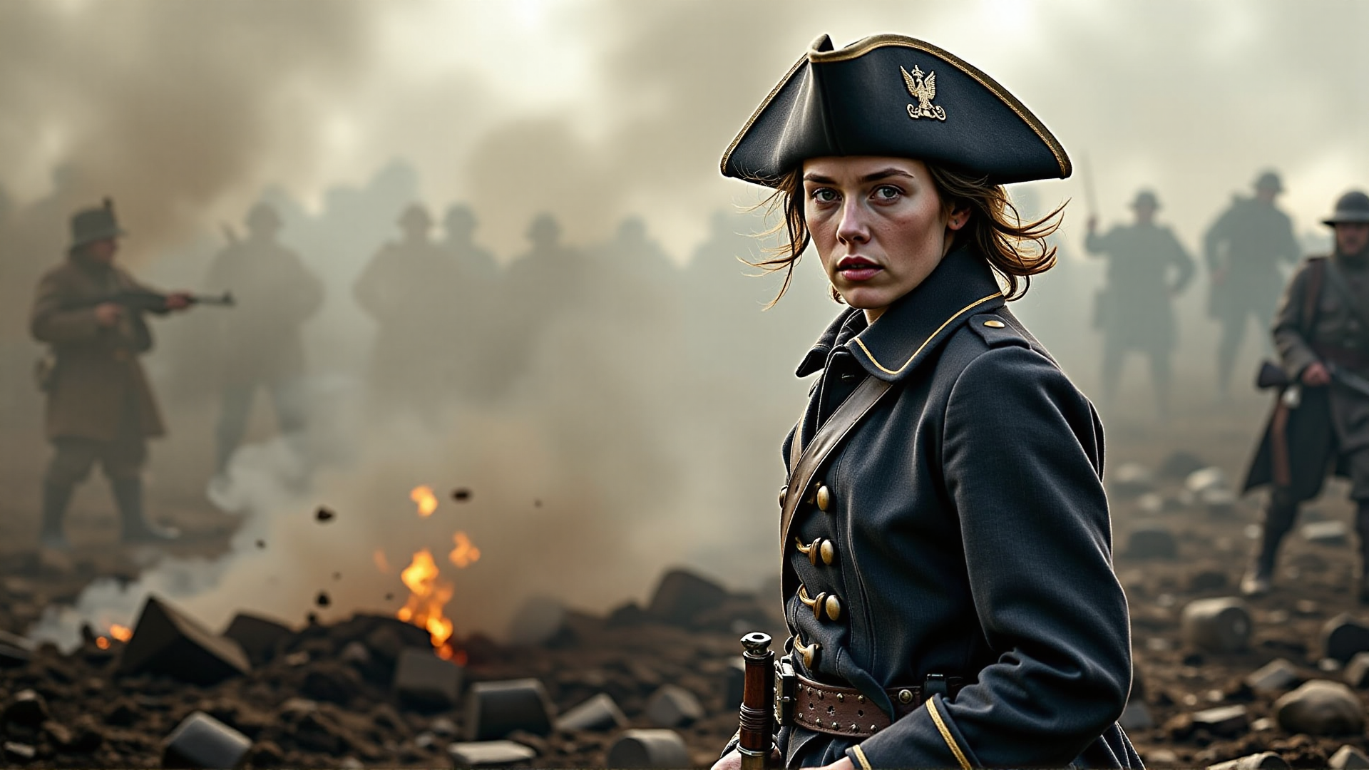 FLUX prompt: A dynamic full-body image of Mary Read, stan...