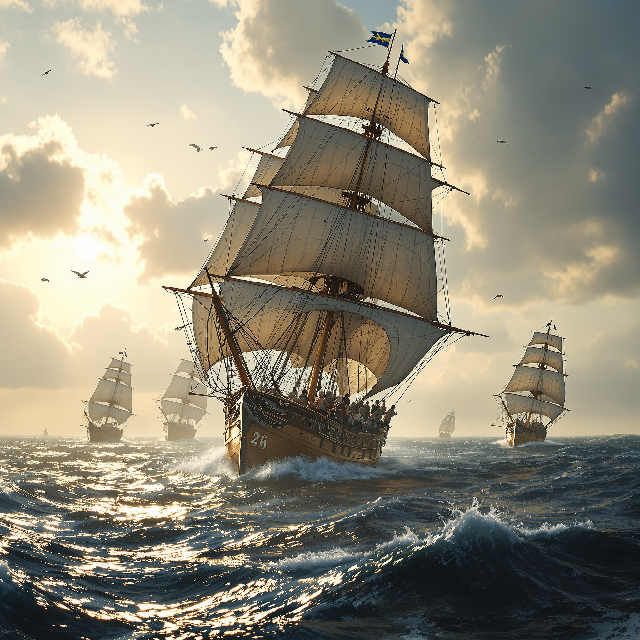 FLUX prompt: Photo of a ultra realistic sailing ship from...