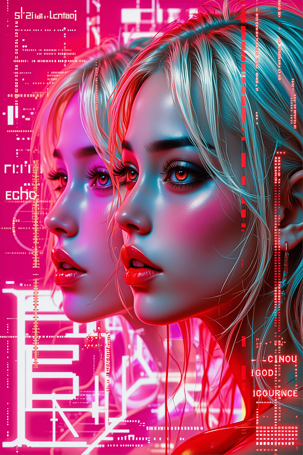 Z Image prompt: A vertical cyberpunk digital art masterpi...