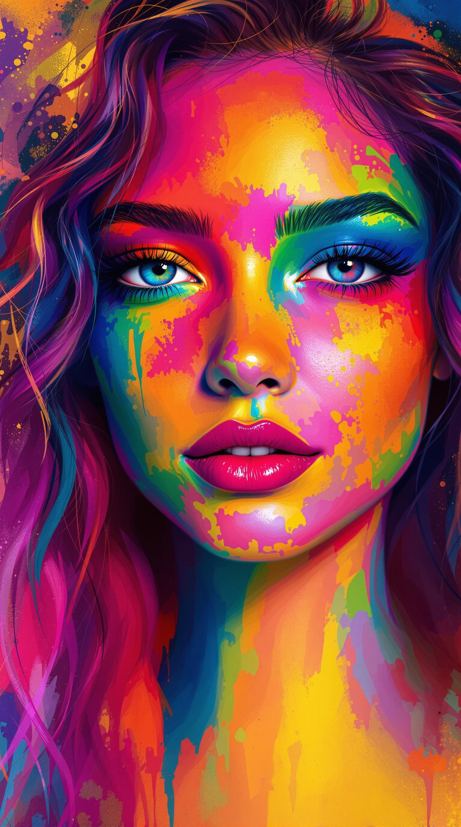 FLUX prompt: Immerse yourself in the world of color with ...