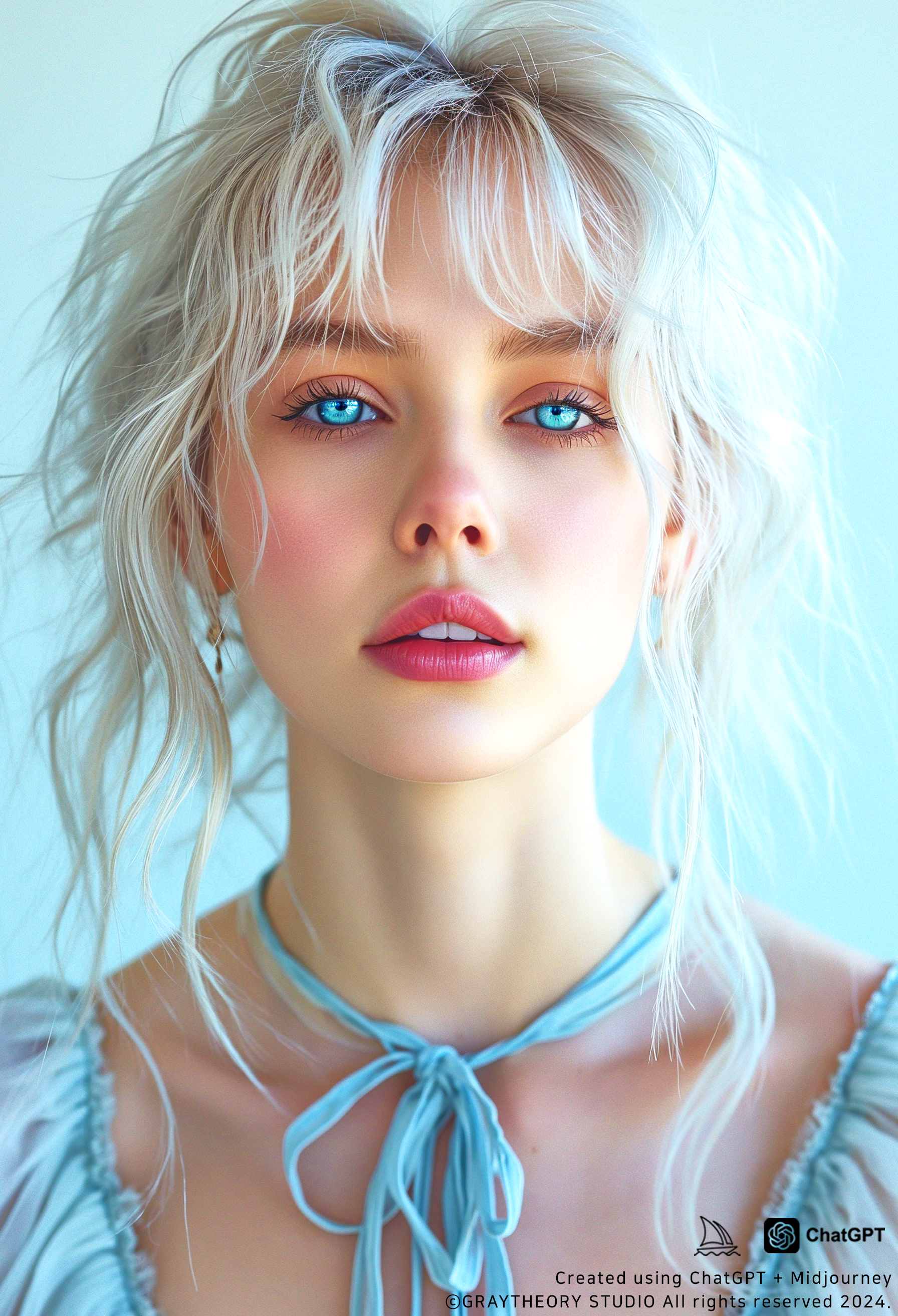 Midjourney prompt: photo featuring a woman model ::1 Mary...