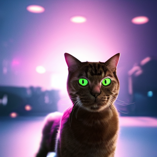 Stable Diffusion prompt: a cat with the body of a cat and...