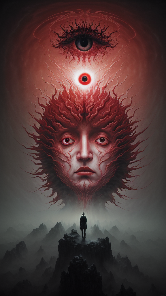 epiCRealism prompt: Ethereal lighting Bleeding eyeballs e...