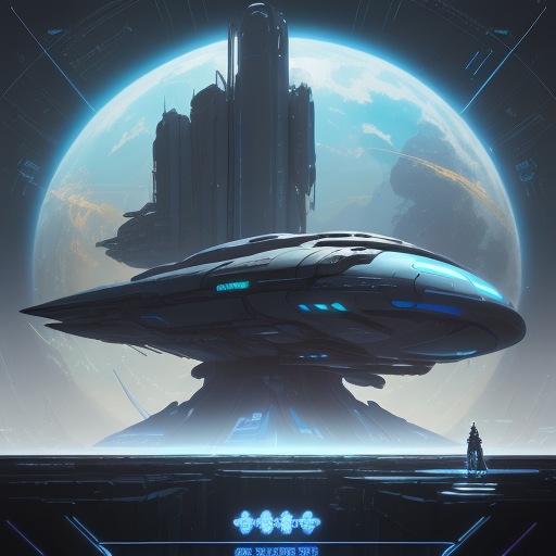 DreamShaper prompt: sketches blueprint of futuristic sci-...