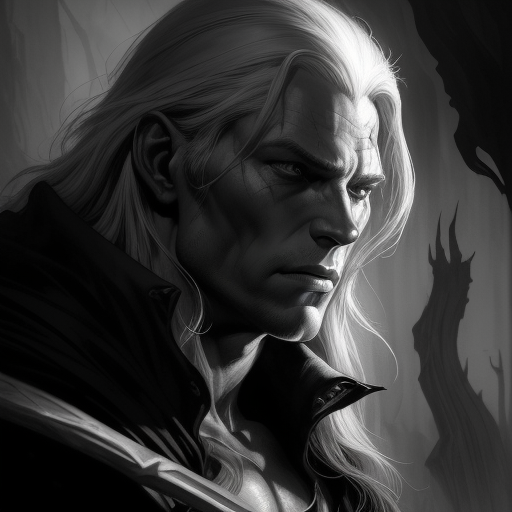 DreamShaper prompt: incredible portrait of Drizzt D'Urden...