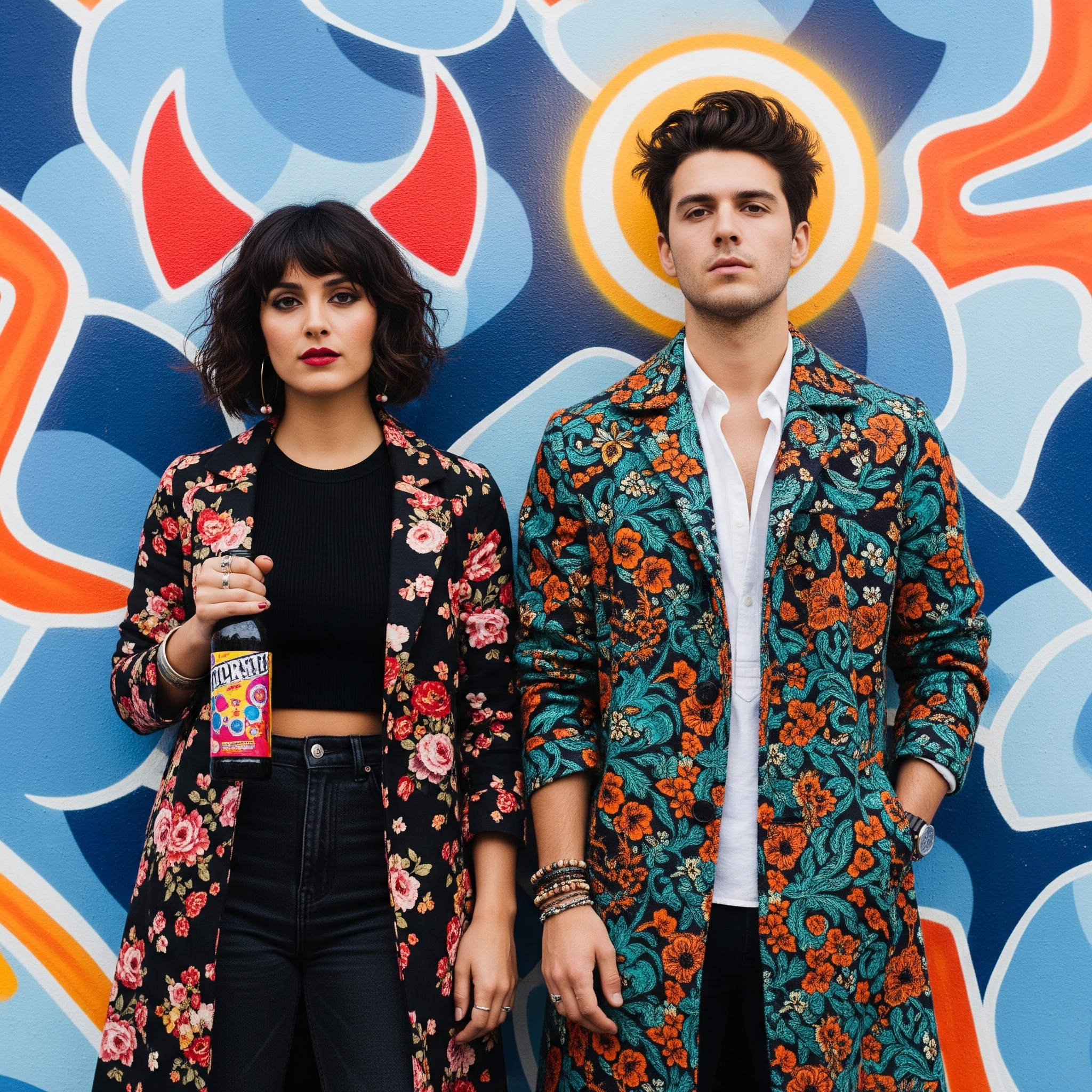 ChatGPT Image prompt: A photo of a real man and woman sta...