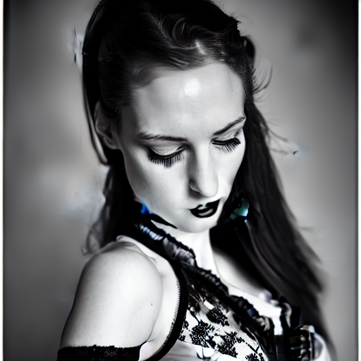 Stable Diffusion prompt: B&W Photo of a ultra realistic,