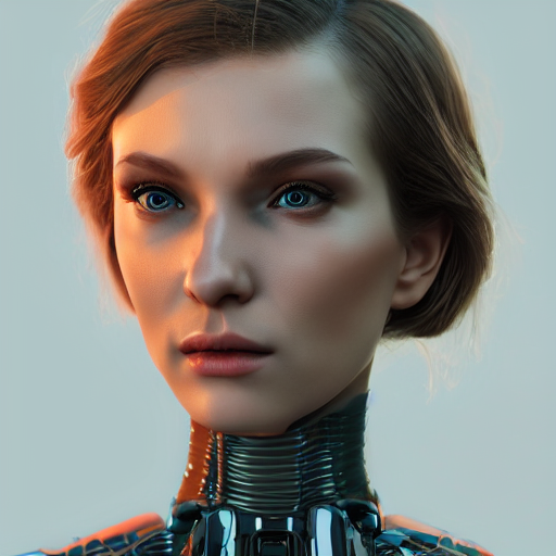 Stable Diffusion prompt: Artificial intelligence female f...