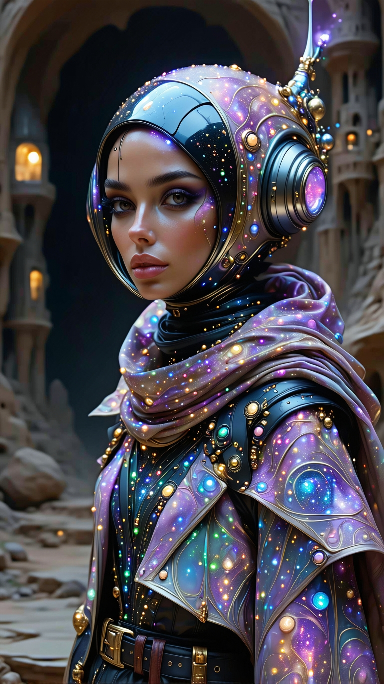 Stable Diffusion prompt: Fashion on Mars like Persian sty...