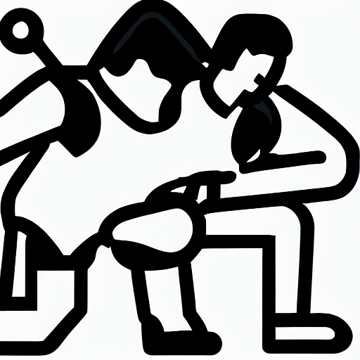Stable Diffusion prompt: human bicep muscle clip art icon