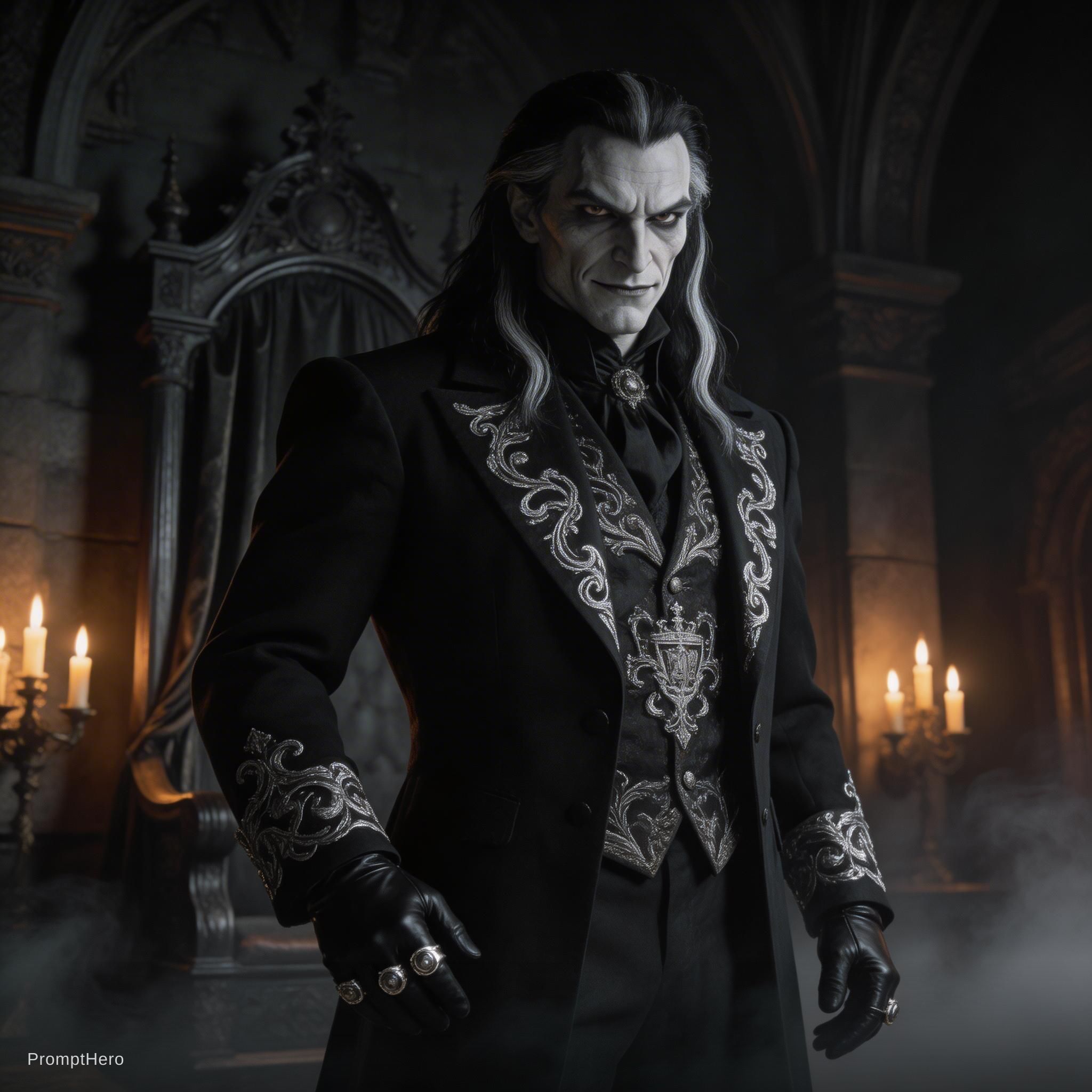 Seedream 4 prompt: Dark evil king, gothic Victorian style...