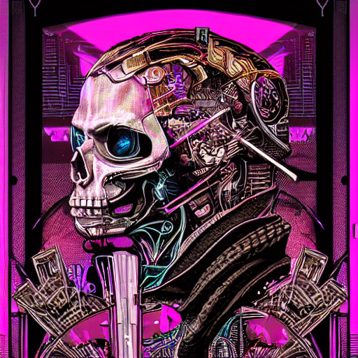 Stable Diffusion prompt: nft style, cyberpunk, synthwave,...