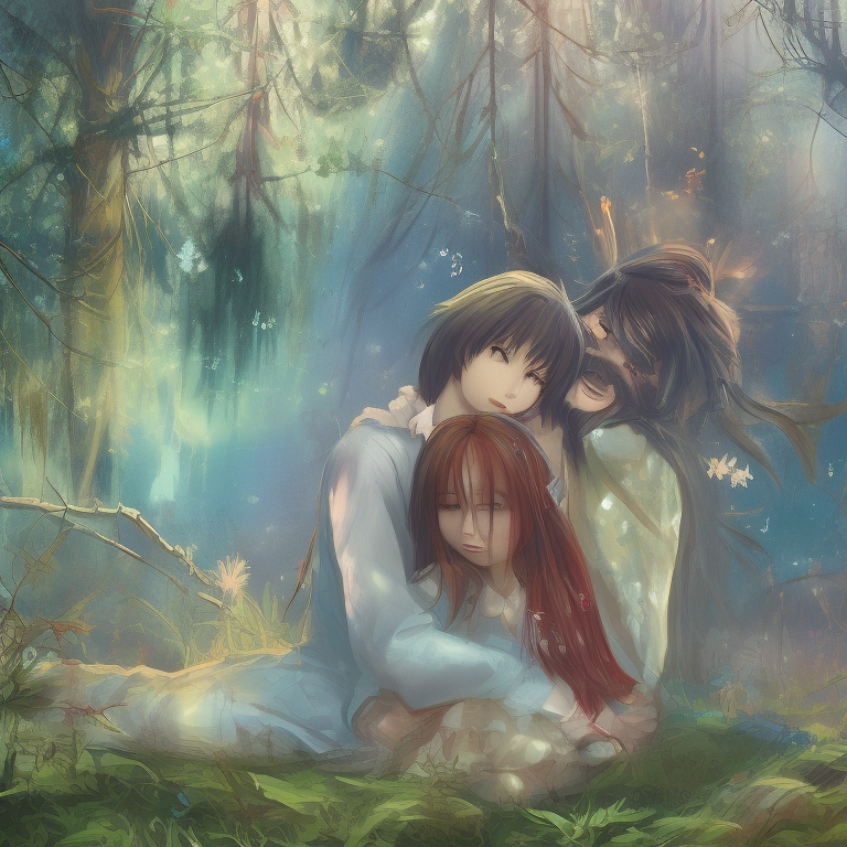 Stable Diffusion prompt: 8k. detailed. a boy and a girl s...