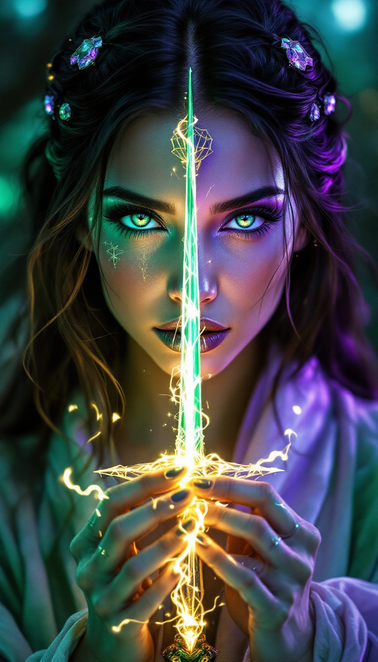 FLUX prompt: An ultra-realistic, full-body action shot of...