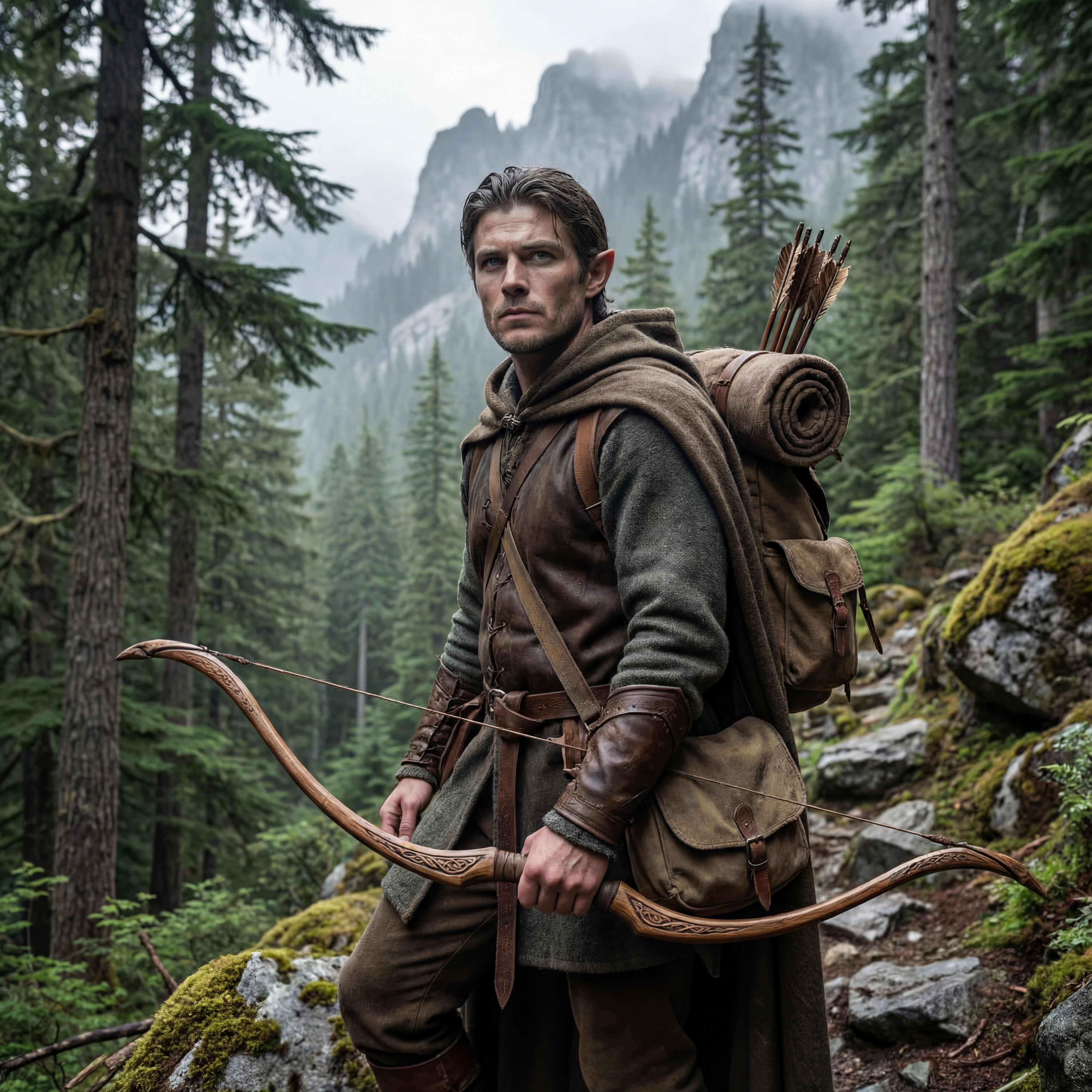 Nano Banana prompt: realistic high fantasy half elf with ...