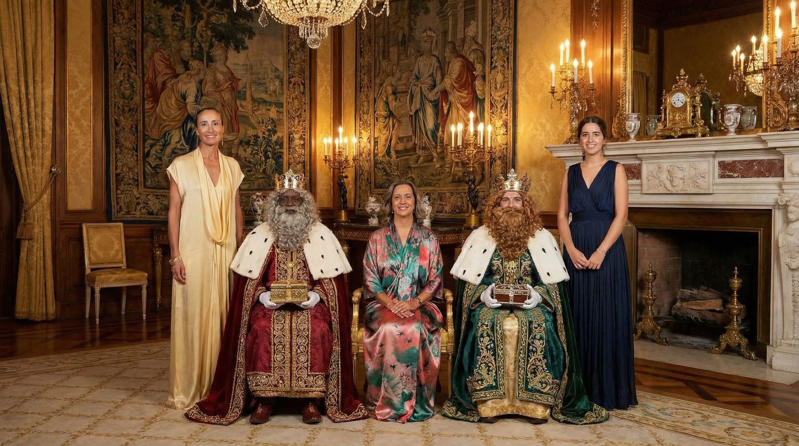 Nano Banana prompt: family portrait of these three ladies...