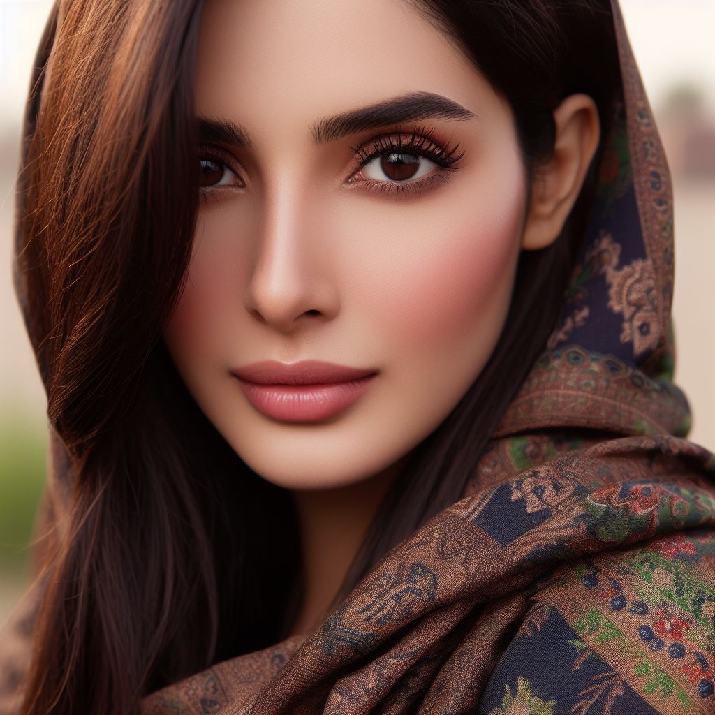 DALL·E prompt: A realistic beautiful Pakistani girl, age 26