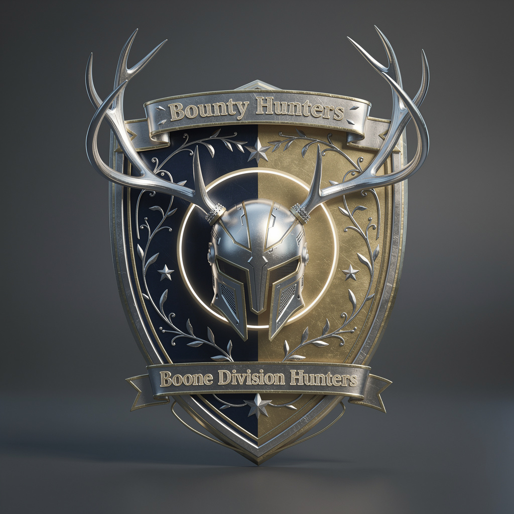 FLUX prompt: Create a sigil for the Bounty Hunters. The B...