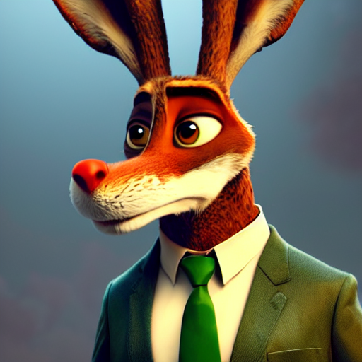 Stable Diffusion prompt: a film still from zootopia chara...