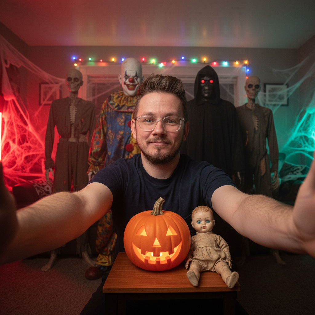 Nano Banana prompt: { "title": "Halloween_Selfie_With_...