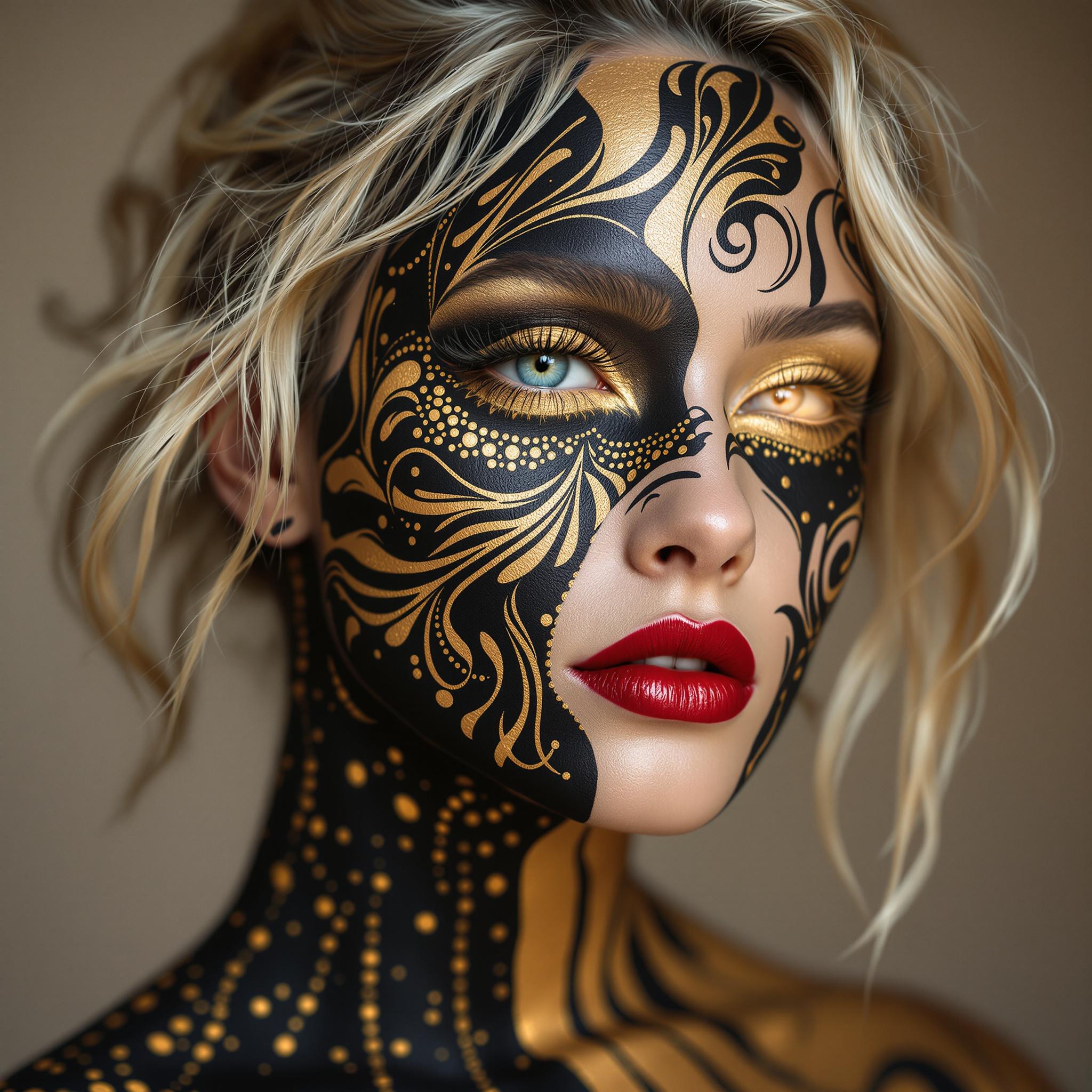 FLUX prompt: An image of a woman with a hyperrealistic st...