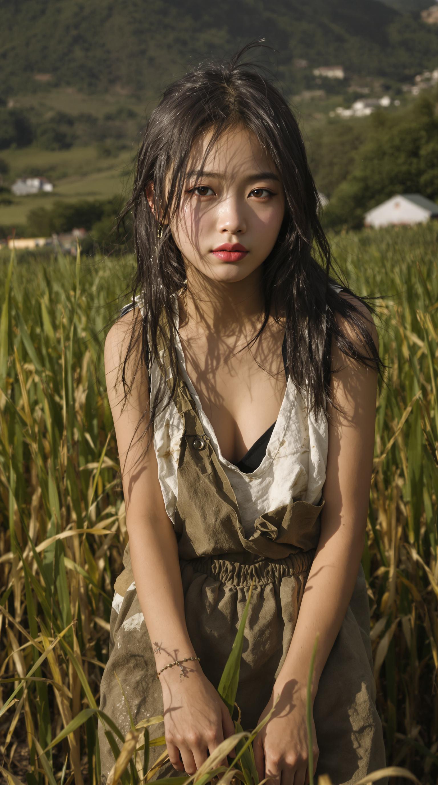 FLUX prompt: mdjrny-v4 style, a realistic photo of the mo...