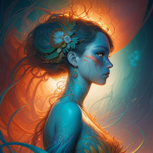 DreamShaper prompt: An ocean princess with the subtlety o...