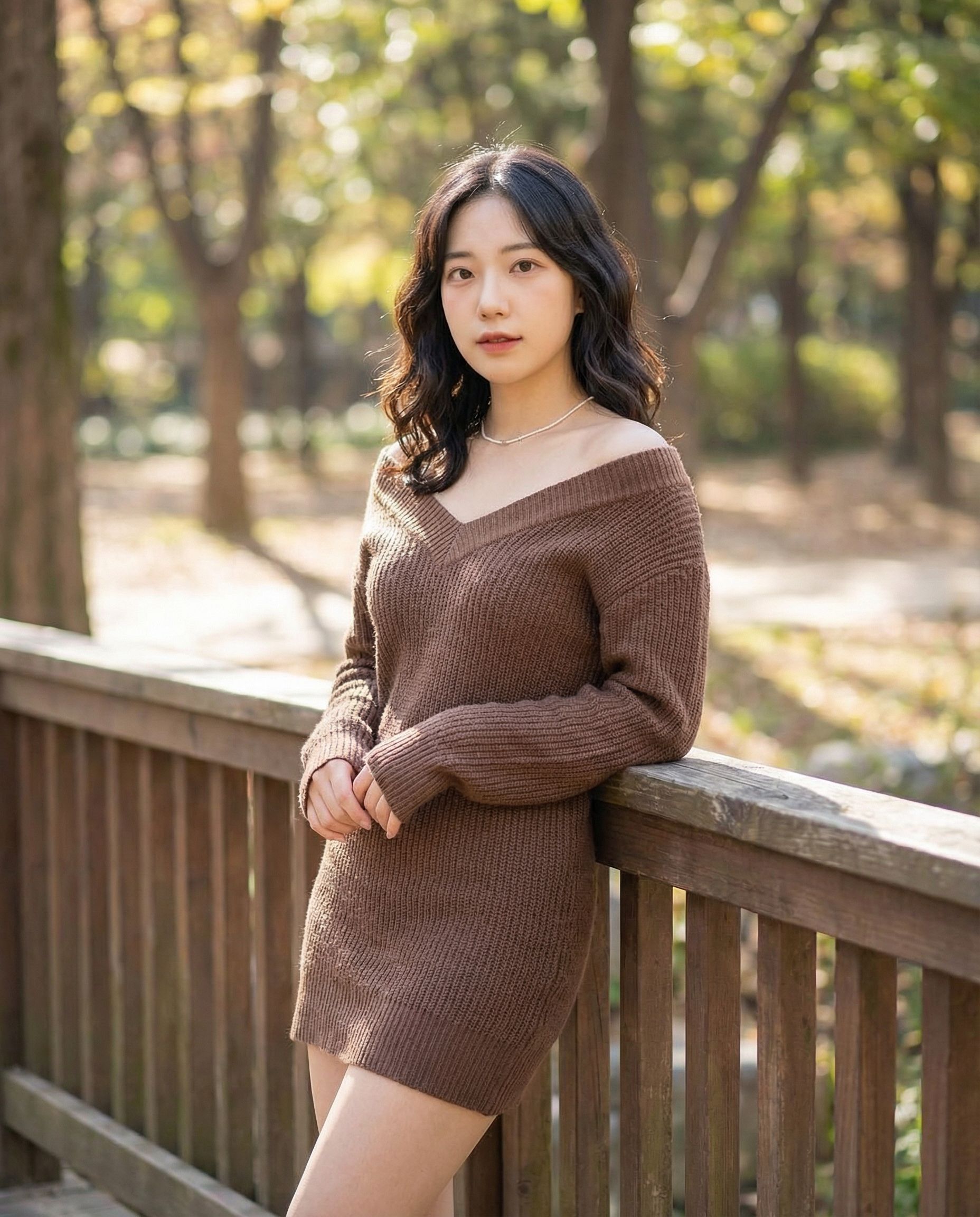 Nano Banana prompt: Sole girl, front facing, knee shot, w...