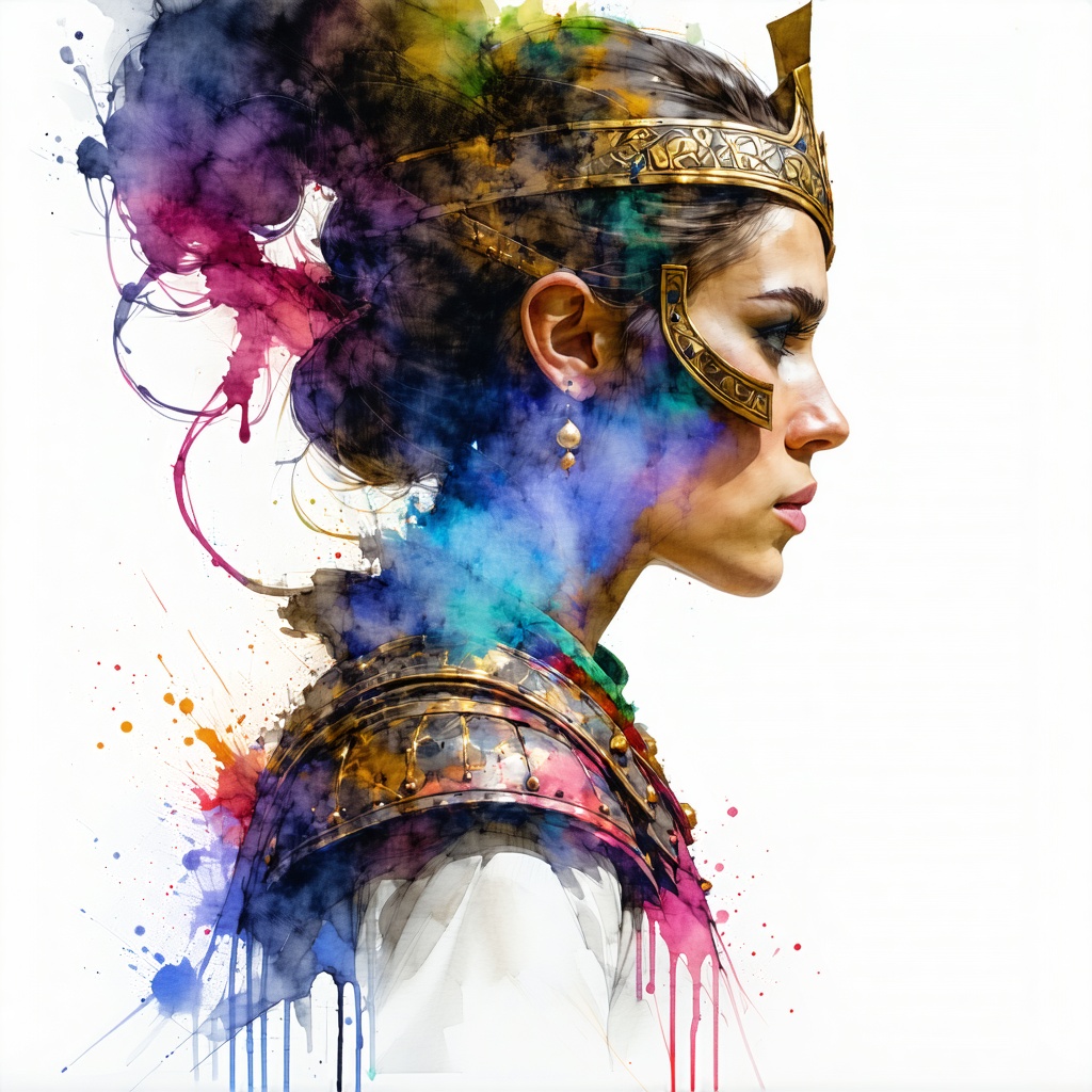 Stable Diffusion prompt: strong warrior princess| center...