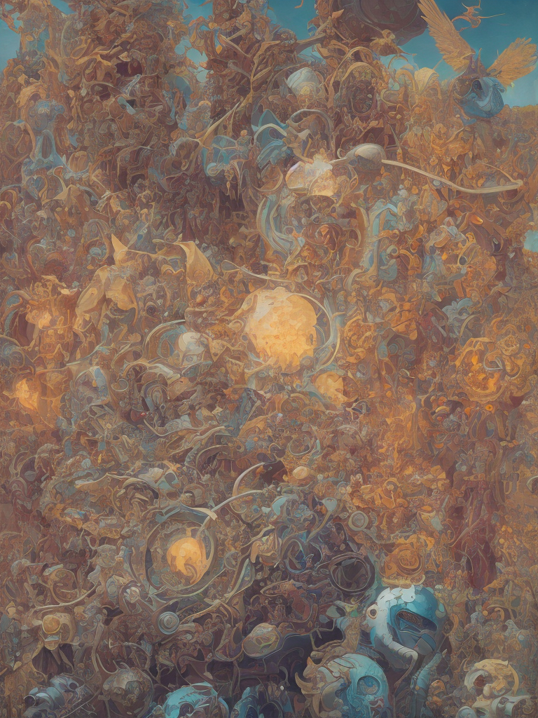 Openjourney prompt: End of all worlds, Tristan Eaton, vic...