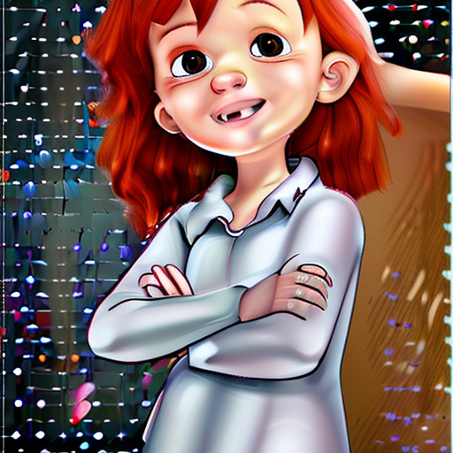 Stable Diffusion prompt: little girl cartoon , disney , p...
