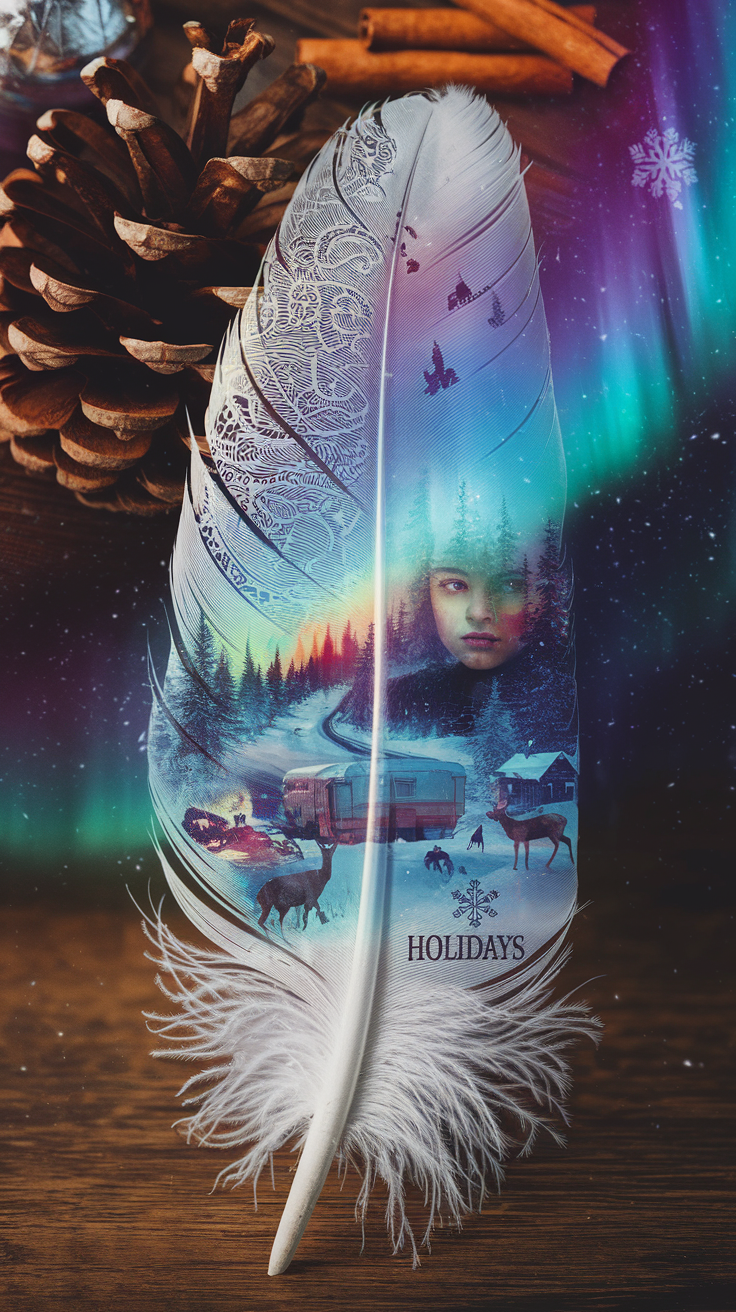 Ideogram prompt: high definition double exposure vibrant...