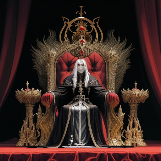 DreamShaper prompt: The imposing divine court with throne...