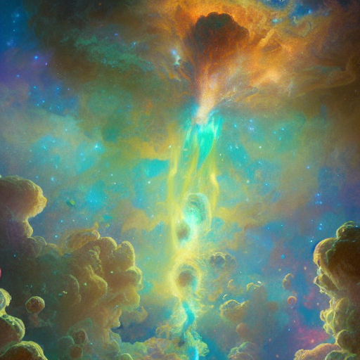Stable Diffusion prompt: psychedelic transcendent puffs!