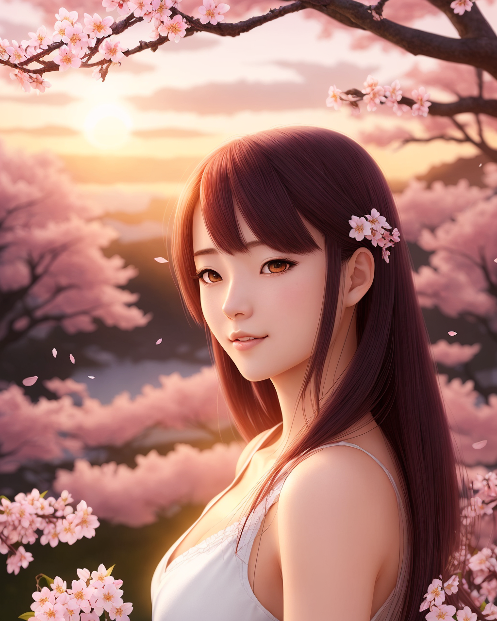 Deliberate prompt: A remarkably beautiful young woman, il...