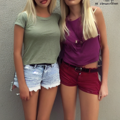 Stable Diffusion prompt: Blonde girl, teen girl, 8k, pre...