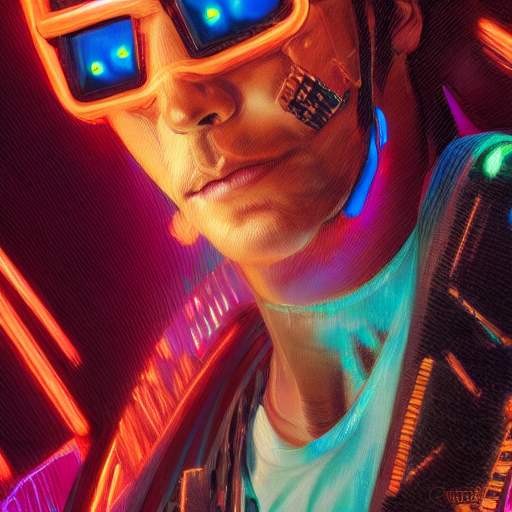 Stable Diffusion prompt: cyberpunk, Dream Neon Suit, det...